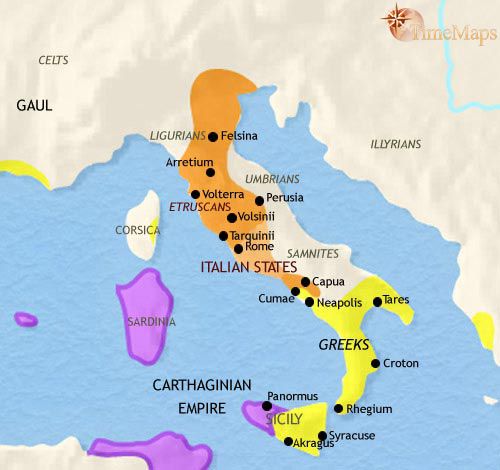 Nacimiento y expansión del pueblo etrusco. La talasocracia.